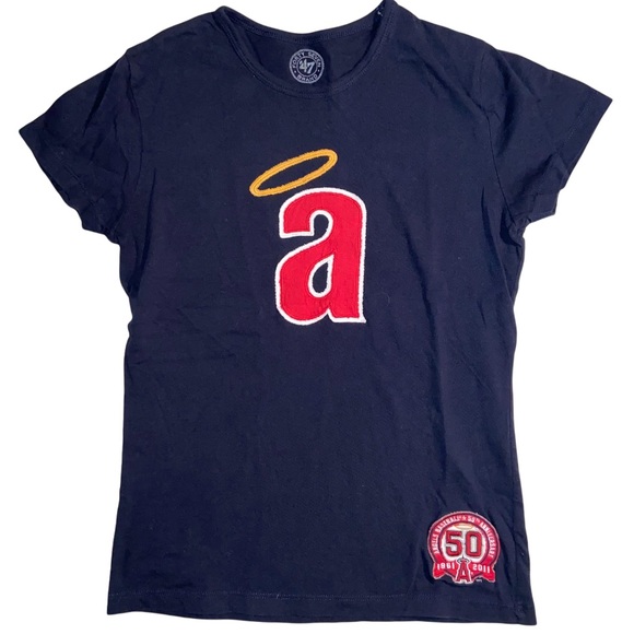 47 | Tops | 47 Navy Blue Angels Baseball Throwback Logo 5th Anniversary ...